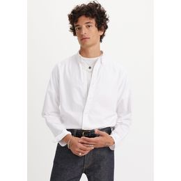 Levi's LEVI'S Herren Langarmhemd "AUTHENTIC BUTTON DOWN", wei&szlig;, Gr. L, Web, Obermaterial: 100% Baumwolle, Hemden, mit Ton-in-Ton Logostickerei auf der Brust