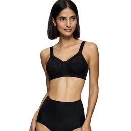 Triumph Damen B&uuml;gelloser BH "Doreen X", Gr. 110, schwarz, Microtouch, Obermaterial: 84% Polyamid, 10% Elasthan (LYCRA), 6% Baumwolle, unifarben, BHs,