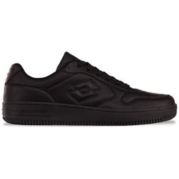 Lotto Damen Sneaker, Gr. 39, schwarz, Synthetik, unifarben, Schuhe, - im Lowcut-Basketballdesign