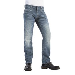 Herren 5-Pocket-Jeans "Baxter Denim Relaxed Fit Jeans", blau, Gr. 38, HERO by John Medoox, Denim/Jeans, 96% Baumwolle, 2% Polyester, 2% Elasthan,