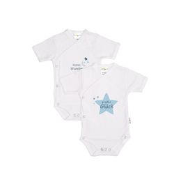 Liliput Jungen Body, Gr. 50, wei&szlig;, 100% Baumwolle, bedruckt, Bodys, mit praktischen Druckkn&ouml;pfen