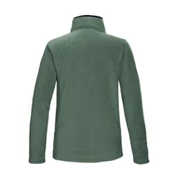 Killtec Damen Fleecejacke "KOW 3 WMN FLC JCKT"graugr&uuml;n, Gr. 42, Obermaterial: 100% Polyester, Jacken, Fleecejacke mit Stretch, Kinnschutz und