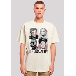 F4NT4STIC Damen T-Shirt "Sex Education Class Photos", beige, Gr. S, Obermaterial: 100% Baumwolle, Shirts, Premium Qualit&auml;t