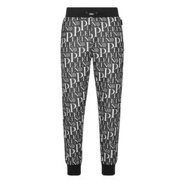 Jogginghose Philipp Plein "Philipp Plein Tm", Herren, Gr. L, US-Gr&ouml;&szlig;en, 02, schwarz, Obermaterial: 100% Polyester, Hosen Jogginghose