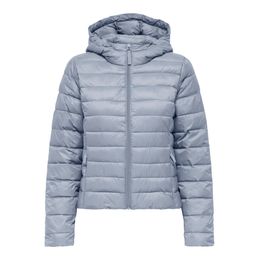 Only Damen Steppjacke "ONLTAHIA LW QUILTED HOOD JKT OTW CC OTW", grau, Gr. XL, unifarben, Steppware, Obermaterial: 100% Nylon, Jacken, Kunstfaser