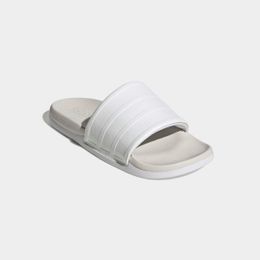 Damen Badesandale "ADILETTE COMFORT 2.0 BADESCHLAPPEN", adidas Sportswear, Gr. 40,5cloud wei&szlig;, ftwr wei&szlig;, crystal wei&szlig;, Synthetik, Schuhe,