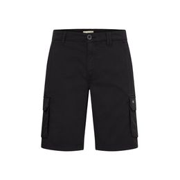 Shorts Blend "BHMORGAN REG CARGO SHORTS", Herren, Gr. L, N-Gr, schwarz beauty, Web, Obermaterial: 97% Baumwolle, 3% Elasthan, unifarben, regular fit knielang, Hosen Shorts