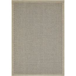 Teppich ANDIAMO, B:57cm H:4mm L:110cm, braun, Kunstfaser, Wohnzimmer, Teppiche, "Savannah", Flachgewebe, In- und Outdoor geeignet, Wohnzimmer