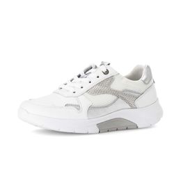 Gabor Damen Sneaker "Sneaker low", Gr. 42,5wei&szlig;, Schuhe