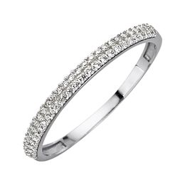 Diamonds by Ellen K. Damen Fingerring "Gold 375 mit Zirkonia wei&szlig;", 062 (19,7), Gold, wei&szlig;, FASCINATION BY ELLEN K., Gold, Fingerringe