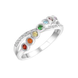Firetti Damen Fingerring "Schmuck Geschenk Silber 925 Silberring Croise", 19, Silber 925 (Sterlingsilber), 2,5mm, silber, Silber 925