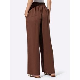 Heine Damen Schlupfhoseschoko, Gr. 34, unifarben, 100% Lyocell, Hosen