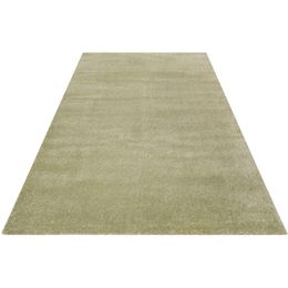 Teppich Esprit, B:80cm H:18mm L:150cm, gr&uuml;n, Kunstfaser, Wohnzimmer, Teppiche, "California ESP-22937", sehr weicher dichter Flor, Wohnzimmer,
