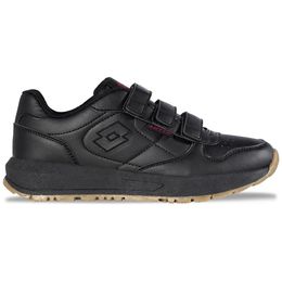 Lotto Herren Sneaker, Gr. 43schwarz, Synthetik, clean, Schuhe, - mit Flexkerben f&uuml;r einen nat&uuml;rlichen Bewegungsablauf