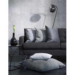 Dekokissen Apelt, B:40cm L:40cm, grau, Polyester, Dekokissen_Sitzkissen_Kissenh&uuml;llen, "Luca", Kissenh&uuml;lle ohne F&uuml;llung, 1 St&uuml;ck