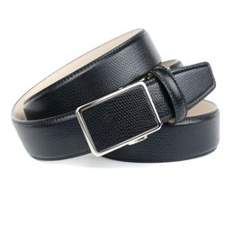 Anthoni Crown Herren Lederg&uuml;rtel, schwarz, Gr. 110, Leder, G&uuml;rtel, mit Waranpr&auml;gung, Herreng&uuml;rtel