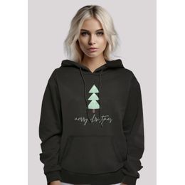 F4NT4STIC Damen Kapuzenpullover "Merry Christmas Weihnachten", schwarz, Gr. L, Obermaterial: 65% Baumwolle, 35% Polyester, Pullover, Premium
