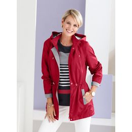Classic Basics Damen Anorak, rot, Gr. 40, unifarben, 100% Polyester, Besatz:30% Baumwolle, 70% Polyester, Jacken