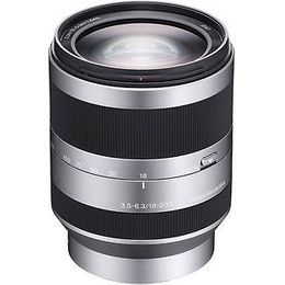 Sony 18-200 mm F3.5-6.3 OSS 67 mm Filtergewinde (Sony E-mount Anschluss) silber