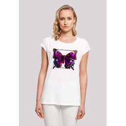F4NT4STIC Damen T-Shirt "Pink Schmetterling SHORT SLEEVE TEE", wei&szlig;, Gr. 5XL, Obermaterial: 100% Baumwolle, Shirts, Print