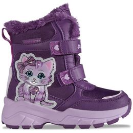 Lotto M&auml;dchen Winterboots, Gr. 34lila, lavender, Synthetik, mehrfarbig, Schuhe, - mit coolen Lichtelementen im Obermaterial