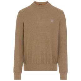 BOSS Orange Herren Strickpullover "Anion Cotton Cashmere"open gr&uuml;n346, Gr. M, Strick, Obermaterial: 95% Baumwolle, 5% Kaschmir, Pullover,
