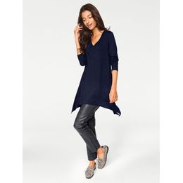 Damen Longshirt "Longshirt", blau, Gr. 48, Rick Cardona BY HEINE, unifarben, 95% Viskose, 5% Elasthan, Shirts