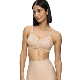 Triumph Damen B&uuml;gelloser BH "Doreen X", Gr. 105, beige, Microtouch, Obermaterial: 84% Polyamid, 10% Elasthan (LYCRA), 6% Baumwolle, unifarben, BHs,