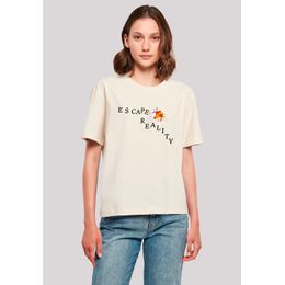 F4NT4STIC Damen T-Shirt "Alice im Wunderland Escape Reality Falling", wei&szlig;, Gr. XXL, Obermaterial: 100% Baumwolle, Shirts, Retro, Heroes of