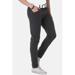 Cipo & Baxx CIPO & BAXX Herren Stoffhose "Hose", grau, Gr. 30, kariert, 49% Baumwolle, 31% Polyester, 17% Viskose, 3% Elasthan, Hosen, mit dezentem Karomuster,