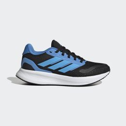 Kinder Laufschuh "RUNFALCON 5", adidas Sportswear, Gr. 35,5core schwarz, lucid aquamarine, lucid ray blau, Synthetik, Textil, Schuhe, f&uuml;r Kinder
