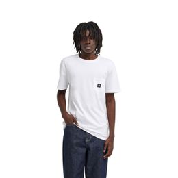 Element Herren Sporttop "Icon Label Pocket", wei&szlig;, Gr. S, Obermaterial: 100% Baumwolle., Tops