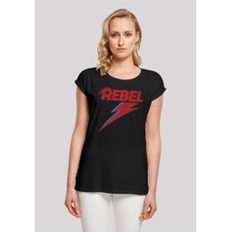F4NT4STIC Damen T-Shirt "David Bowie Distressed Rebel", schwarz, Gr. 5XL, Obermaterial: 100% Baumwolle, Shirts, Print