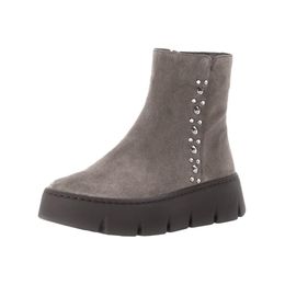 Gabor Damen Plateaustiefelette "Gabor Stiefelette Veloursleder/Textil", Gr. 40,5, braun, Textil, Veloursleder, Schuhe