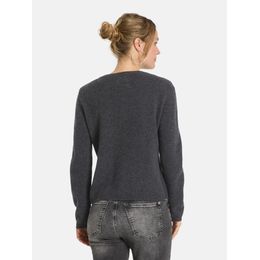 LIEBLINGSST&Uuml;CK LIEBLINGSST&Uuml;CK Damen Strickjacke "BrilliL"anthrazit, Gr. 38, unifarben, Strick, Obermaterial: 100% Wolle, Strickjacken, mit Glitzersteinchen