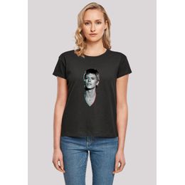F4NT4STIC Damen T-Shirt "TV Times Pop Star David Bowie Portrait 1977", schwarz, Gr. S, Obermaterial: 100% Baumwolle, Shirts, Premium Qualit&auml;t