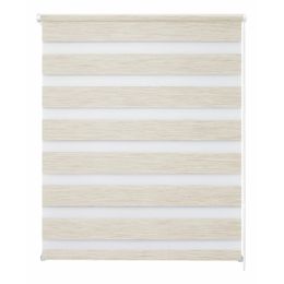 Doppelrollo GOOD LIFE, B:100cm H:150cm, beige, Kunststoff, Metall, Polyester, Rollos, "MELIA"