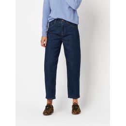 Toni Damen 7/8-Jeans, blau, Gr. 38, unifarben, Denim/Jeans, Obermaterial: 95% Baumwolle, 3% Polyester, 2% Elasthan, Jeans, im Five-Pocket Style