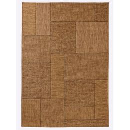 Teppich HEINE HOME, B:120cm H:5mm L:120cm, braun, Kunstfaser, Polypropylen, Wohnzimmer, Teppiche