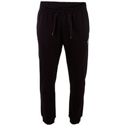 Lotto Herren Sweathose, schwarz, Gr. M, unifarben, 80% Cotton, 20% Polyester, Hosen, - innen weich angraut