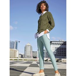 WITT Damen Jeans mit Rei&szlig;verschluss am Saum, kalkmint, Gr&ouml;&szlig;e 38