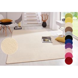 Teppich Hanse Home, B:100cm H:7mm L:150cm, beige, Kunstfaser, Wohnzimmer, Teppiche, "Fancy", Kurzflor, L&auml;ufer, uni, gekettelt, Wohnzimmer,