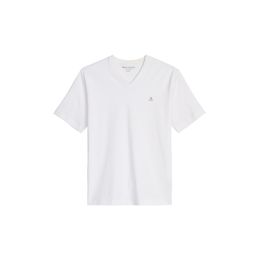 Marc O'Polo MARC O'POLO Herren V-Shirt, wei&szlig;, Gr. S, Obermaterial: 100% Baumwolle, Shirts