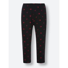 w&auml;schepur w&auml;schepur Damen Capri-Anz&uuml;ge, rot + schwarz, Gr&ouml;&szlig;e 36/38