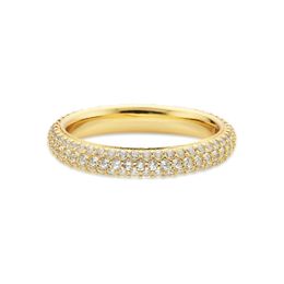 Bruno Banani Damen Fingerring "Schmuck Geschenk Silber 925 Damenring black-white", 59, Silber 925 (Sterlingsilber), 3,6mm, gold, Silber 925