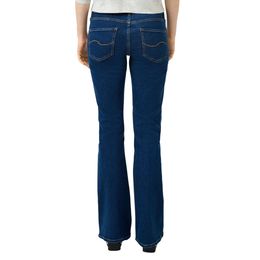 QS Damen Schlagjeansblau, Gr. 38, unifarben, Denim/Jeans, Obermaterial: 84% Baumwolle, 14% Polyester, 2% Elasthan. Futter: 70% Polyester, 30%