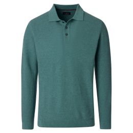 Casamoda Herren Langarm-Poloshirt "Casamoda Polo-Shirt Langarm uni"gr&uuml;n, Gr. L, 100% Baumwolle, Shirts