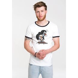 logoshirt Herren T-Shirt "Der kleine Maulwurf", bunt, Gr. L, bedruckt, 100% Baumwolle, Shirts, mit Der kleine Maulwurf-Print