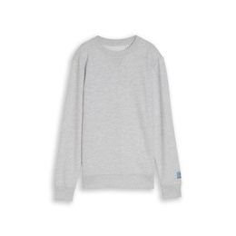 Tom Tailor Jungen Basic Sweatshirt, grau, Meliert, Gr. 176