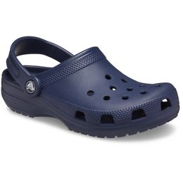 Crocs Jungen Clog "Classic K", Gr. 34, blau, Croslite , unifarben, Schuhe, Sommerschuh, Hausschuh, Badeschuh mit schwenkbarem Fersenriemchen